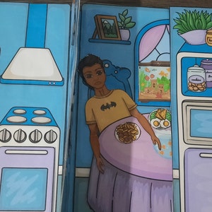 Printable DIY Project Dream Dollhouse With Paper Dolls Busy Book ...