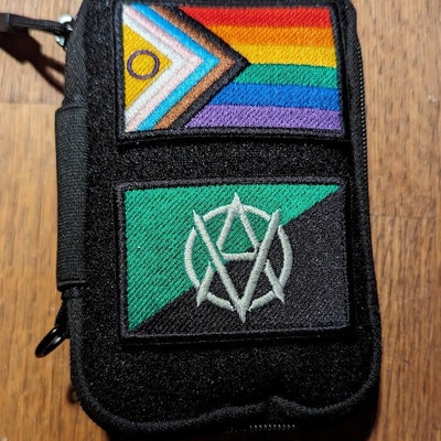DID/OSDD Pride Flag Embroidered Patch System Dissociative Identity Hook ...