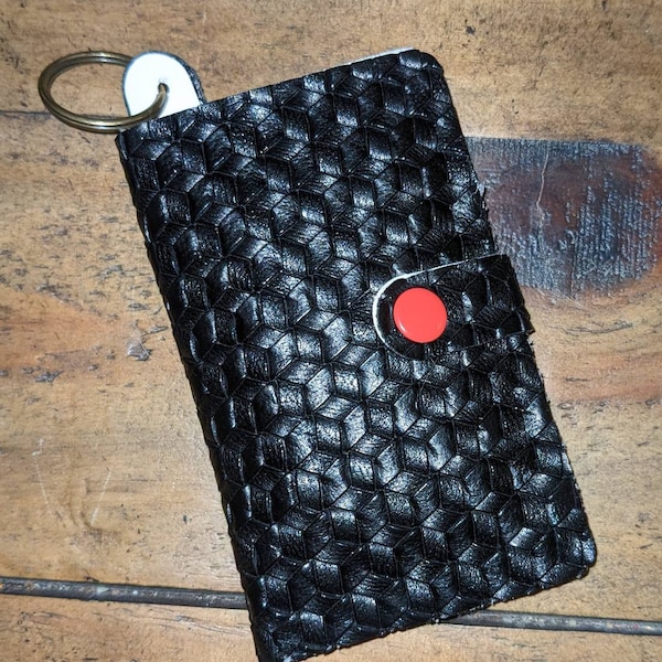 Combo Wallet SVG Template Faux Leather Keyring Mini Wallet Cut File for ...