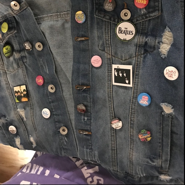 Everything 80's Buttons Party Favor (10 Pack), 1" or 1.5" or 2.25 ...