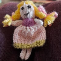 10 TINY FAIRIES - Toy Knitting Pattern, 4" (10cm) - Fairy Knitting ...