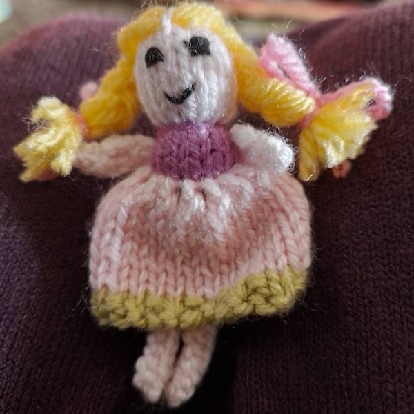 10 TINY FAIRIES - Toy Knitting Pattern, 4" (10cm) - Fairy Knitting ...