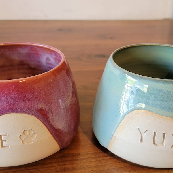 Personalised Spaniel Bowl | Handmade Ceramic | Water Food Bowl New Pet ...