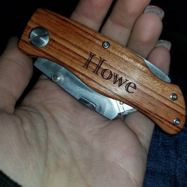 Personalized Utility Knife Including Monogram & Engraving Options With ...