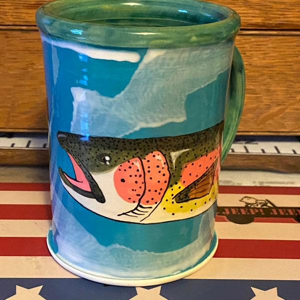 Rainbow Trout Mug 2 - Etsy