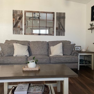 10 Pane Farmhouse Wall Decor Window Mirror Rustic Window - Etsy