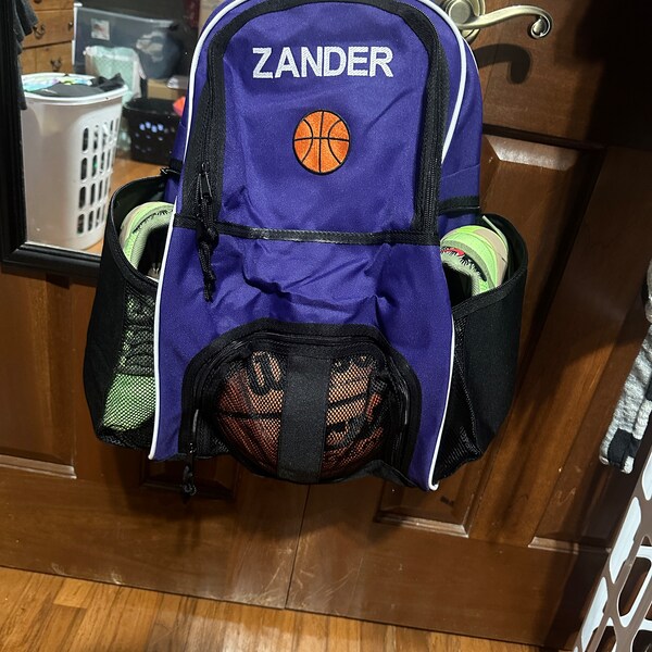 Personalized Volleyball Backpack With Name & Embroidered Volleyball ...