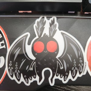 Mothman Vinyl Sticker Mothman Sticker Mothman Decal Mothman Art - Etsy