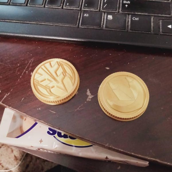 Might Morphin Power Rangers Coins 3D Printed Kit MMPR - Etsy