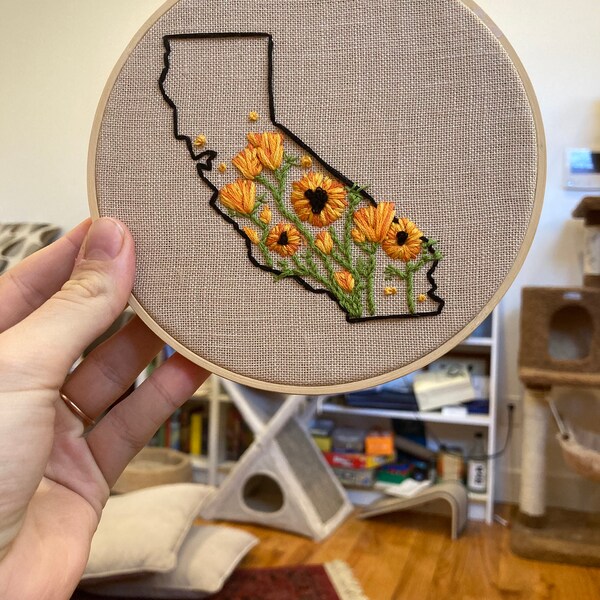 California State Embroidery Pattern and Stitch Guide - Digital PDF ...