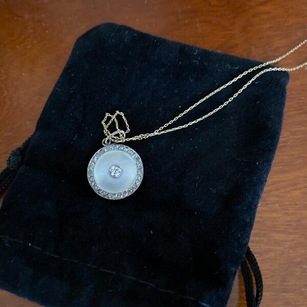 French Victorian Ring 18k Rose Gold Set With a 0.35 Carat Old Mine Cut ...