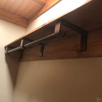 10 Inch Deep X 2 Wide X 1/4 Thick Steel Shelf Bracket, Rustic Shelf ...
