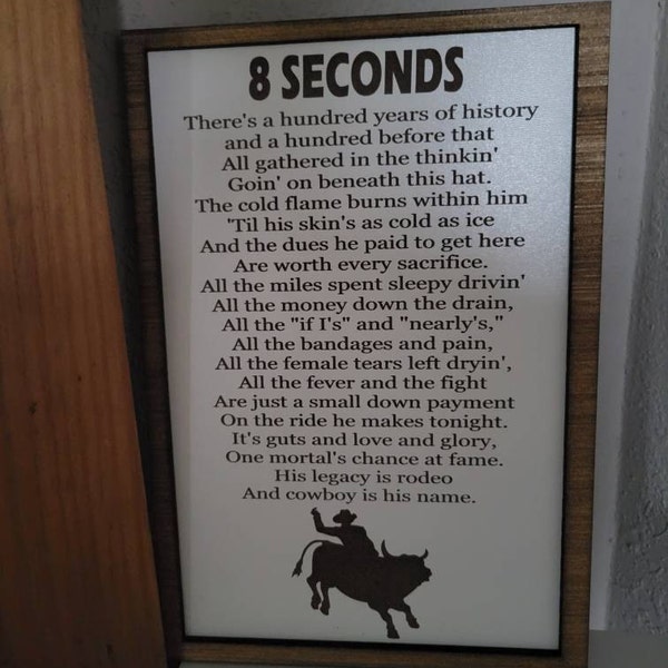 8 Seconds, Poem, Bull Rider, Movie Nostalgia, Lane Frost, Tuff, Cody ...