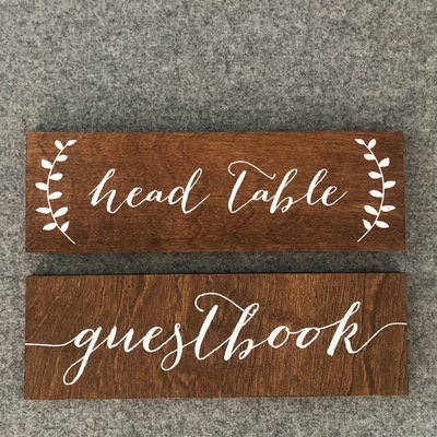 Head Table Sign Sweetheart Table Sign Wedding Table Sign - Etsy