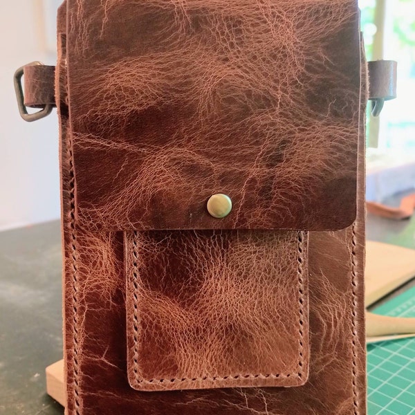 Shoulder Belt Phone Case PDF Pattern: Leather Wallet Template (A4/US ...