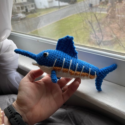 PATTERN: Monty the Marlin Pattern Amigurumi Marlin Pattern Crocheted ...