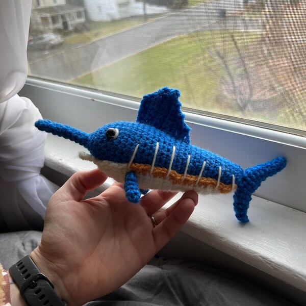 PATTERN: Monty the Marlin Pattern Amigurumi Marlin Pattern Crocheted ...