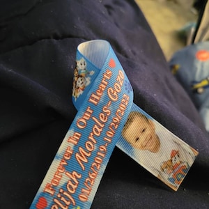 Memorial Ribbon Personal Memorial Ribbons Awareness Robbins - Etsy