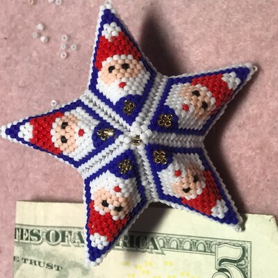 Whale Peyote Star Pattern PDF Sea Animal 3D Beaded Star - Etsy