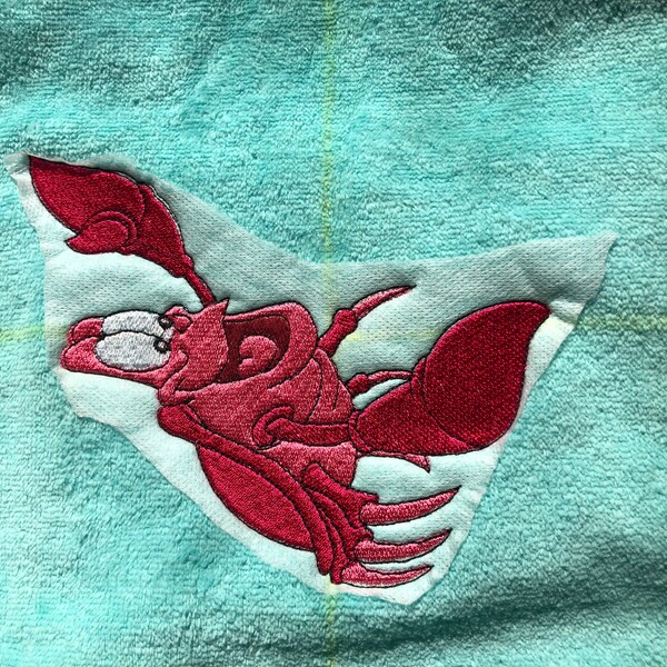 Sirenita Sebastian Machine Embroidery Design, the Little Mermaid ...
