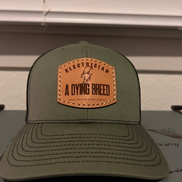 Oilfield Worker Oil Rig Leather Patch Hat Oilfield Gift, Great for ...