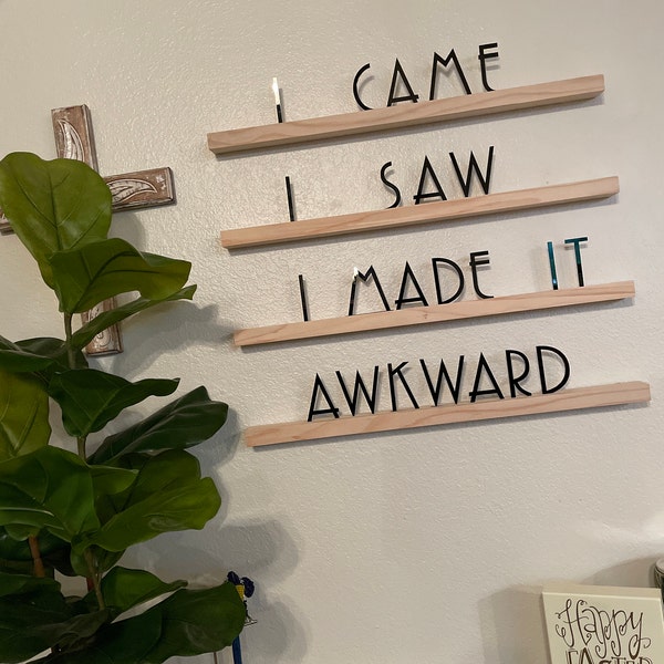 Letter Ledges Set – Changeable Letter Board – 24" Statement Shelves ...