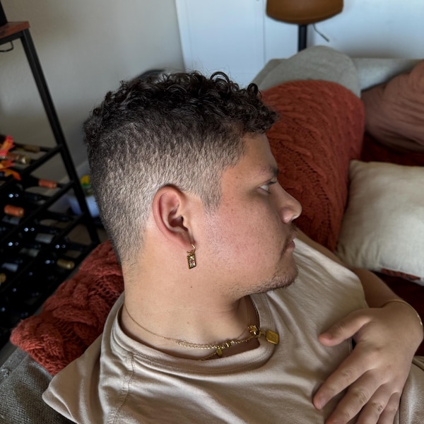 Gold Dripping Earrings, Gold Melting Earrings, Artsy Earrings, 18K Gold ...