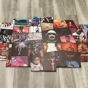 Rap Album Cover Collage Hip Hop Music Canvas Poster Wall Art Rapper ...