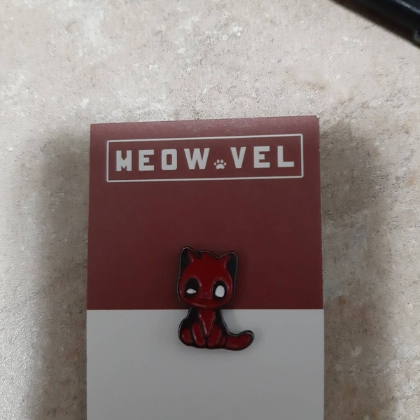 Deadpool-cat Enamel Pin - Etsy