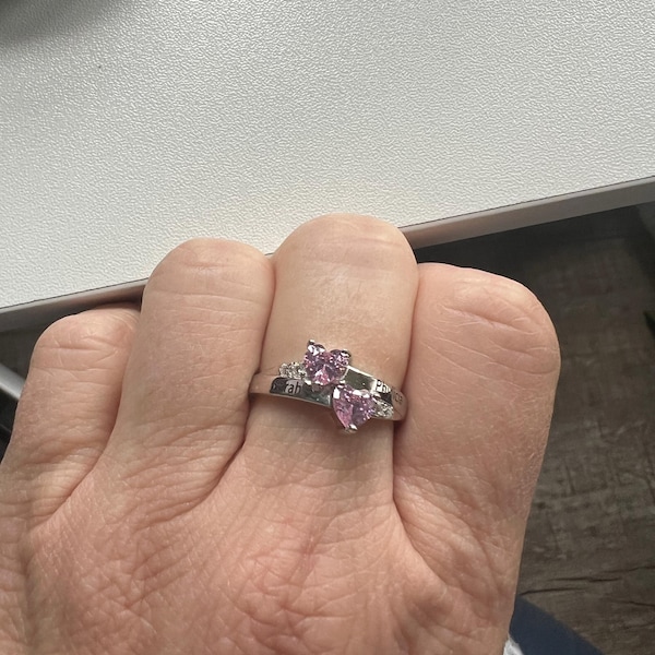 Personalized Engraved Sweet 16 Ring Birthstone Name - Custom Stone ...