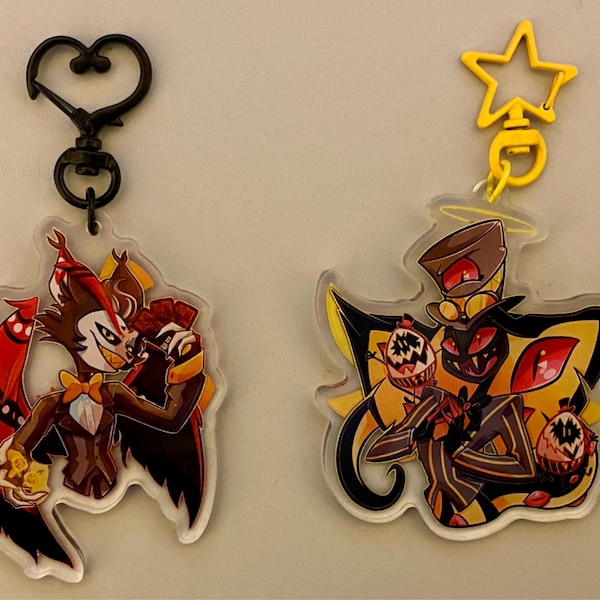 Hazbin Hotel PACK 2 Keychains - Etsy