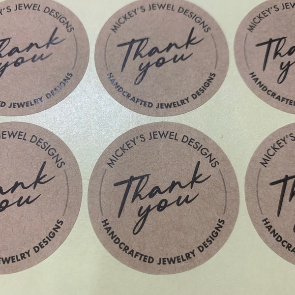 Custom Round Adhesive Labels circle Labels for Small Businesses Round ...