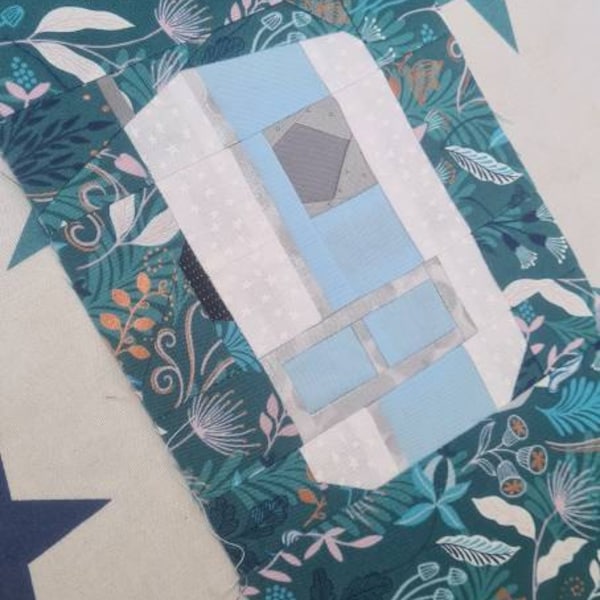 My Little Trailer Quilt Block, Paper Pieced Quilt Pattern, PDF Pattern ...