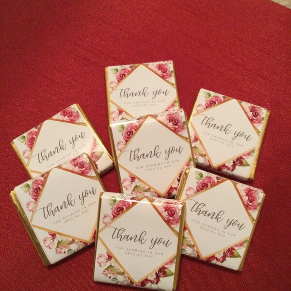 Personalised BUSINESS Chocolate Favours With LOGO Packs of 20 or More ...