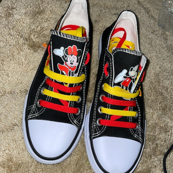 Mickey Mouse Shoes, Mickey Mouse Sneakers, Tennis Shoes, Printed Shoes ...