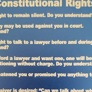 Pirtle Warning Metal card | Etsy