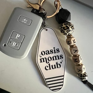 Custom Text Keychain Stocking Stuffer Acrylic Hotel Keychain Retro ...