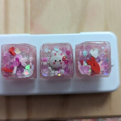 Holographic Star Glitter Keycaps OEM R1 Cherry MX Switches Mechanical ...