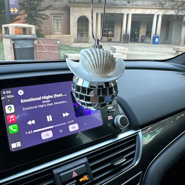 Coastal Disco Cowgirl Rear View Mirror Car Accessory L Coastal Disco ...