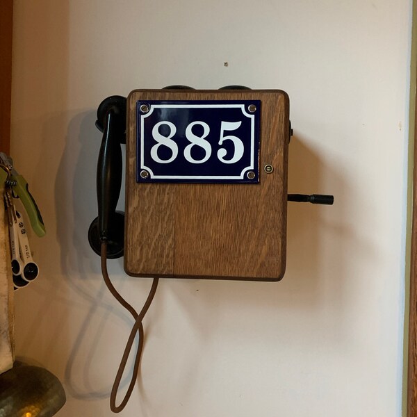 French Enamel House Number Sign 6" X 7.9" *made to Order*, Genuine ...