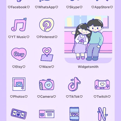 Happie Zone Ios Android App Icons, Cute Icon Pack, Pink App Icons, Cute ...