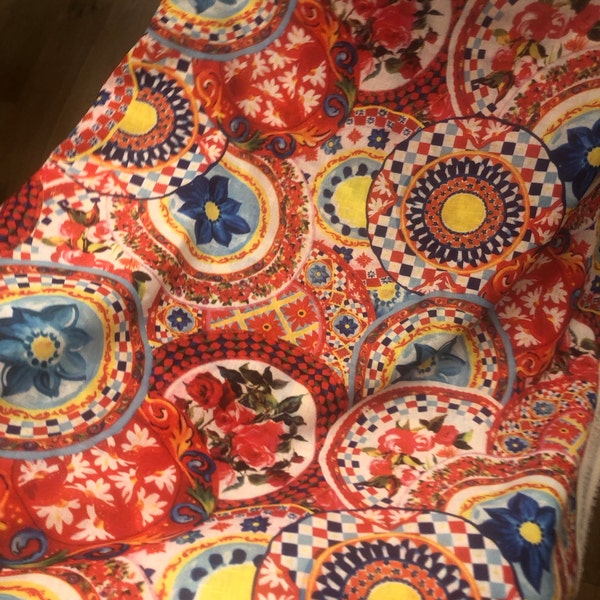 Authantic Style Silky Satin Fabric- (digital Printing is Done on the ...