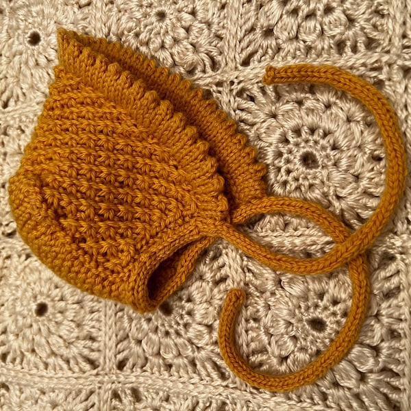 Pattern Baby Bonnet, Knit Hat Pattern, Knitting Patterns, Knit Hat ...