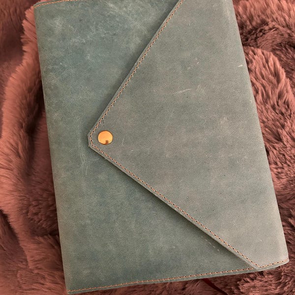 Custom Handmade Leather Bible Cover, Snap Close Bible Protector ...