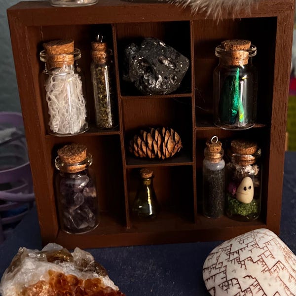 Wooden Curiosity Cabinet Printer Tray Letterbox Display, Rock Display ...
