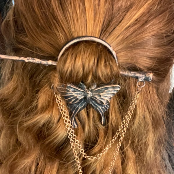 Luna Moth Hair Pin Made to Order - Etsy