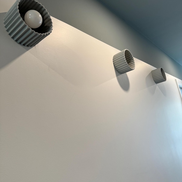 Large Scalloped Montebello Pendant Light Fixture - Bone - Etsy