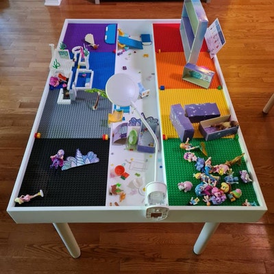 Large Building Bricks Table, Kids Building Blocks Table , Kids Table ...