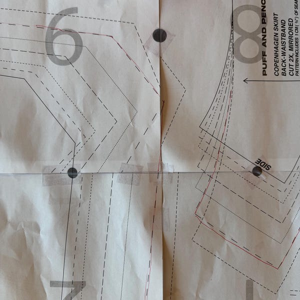 COPENHAGEN Skirt PDF Sewing Pattern // Size 0-22 (US) // Size Xxs-xxl ...