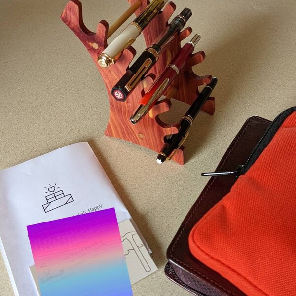 6 Pen, Multi-pen Holder Arc - Etsy